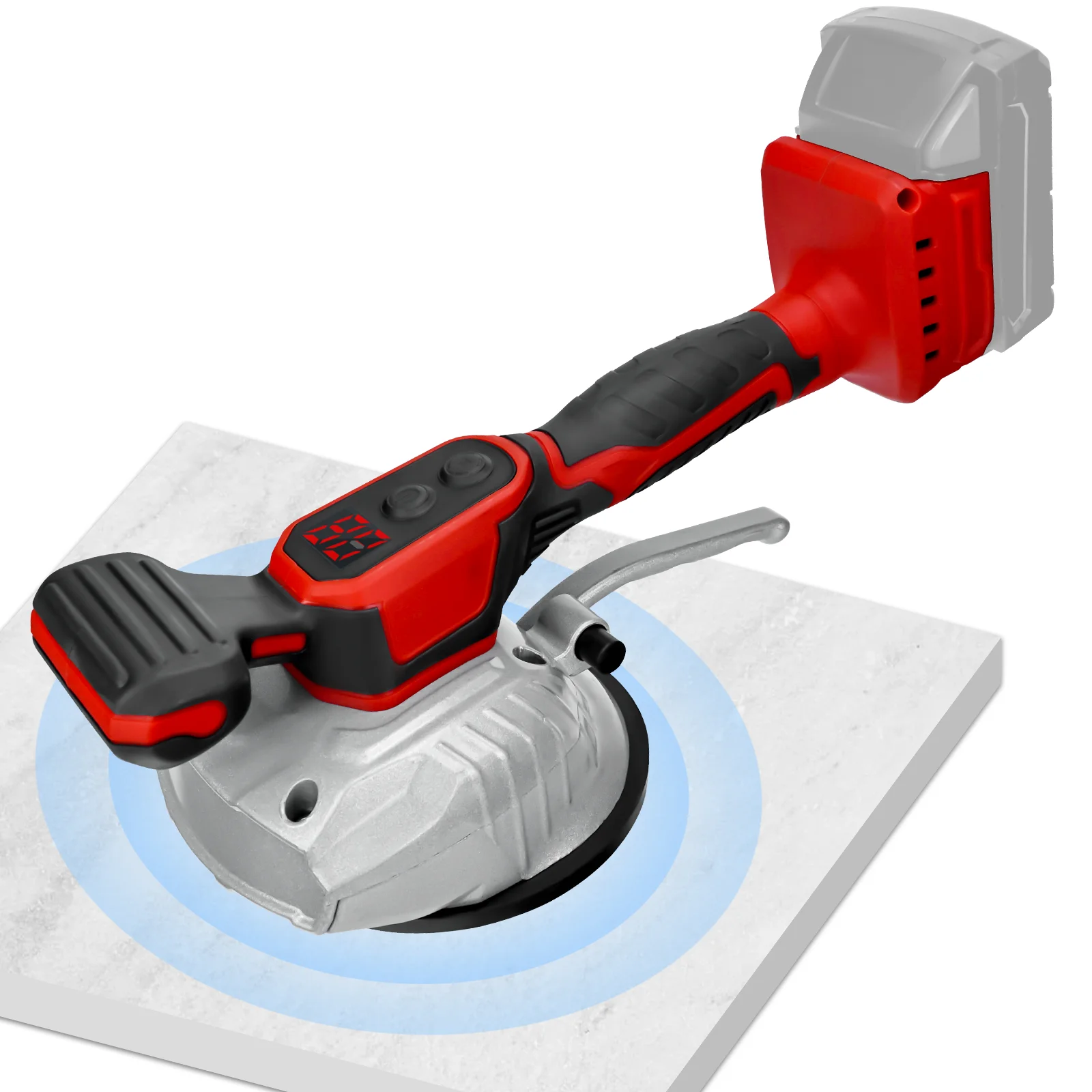 600W Brushless Tile Vibration Leveling Machine 8 Speed Cordless Tiler ...