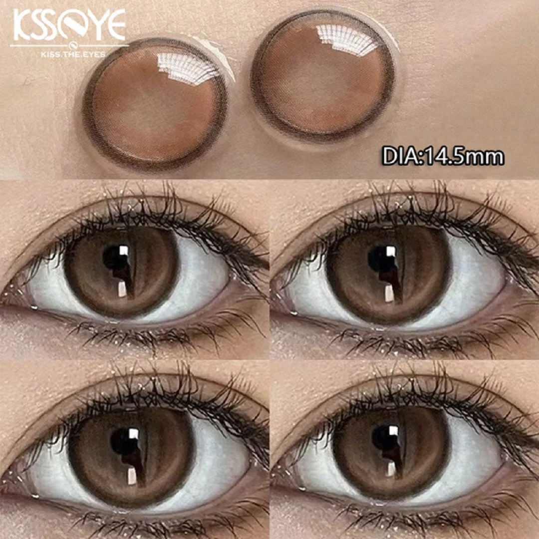 KSSEYE-2pcs-Contact-Lenses-Color-Contact-Lenses-with-Diopter-Natural ...