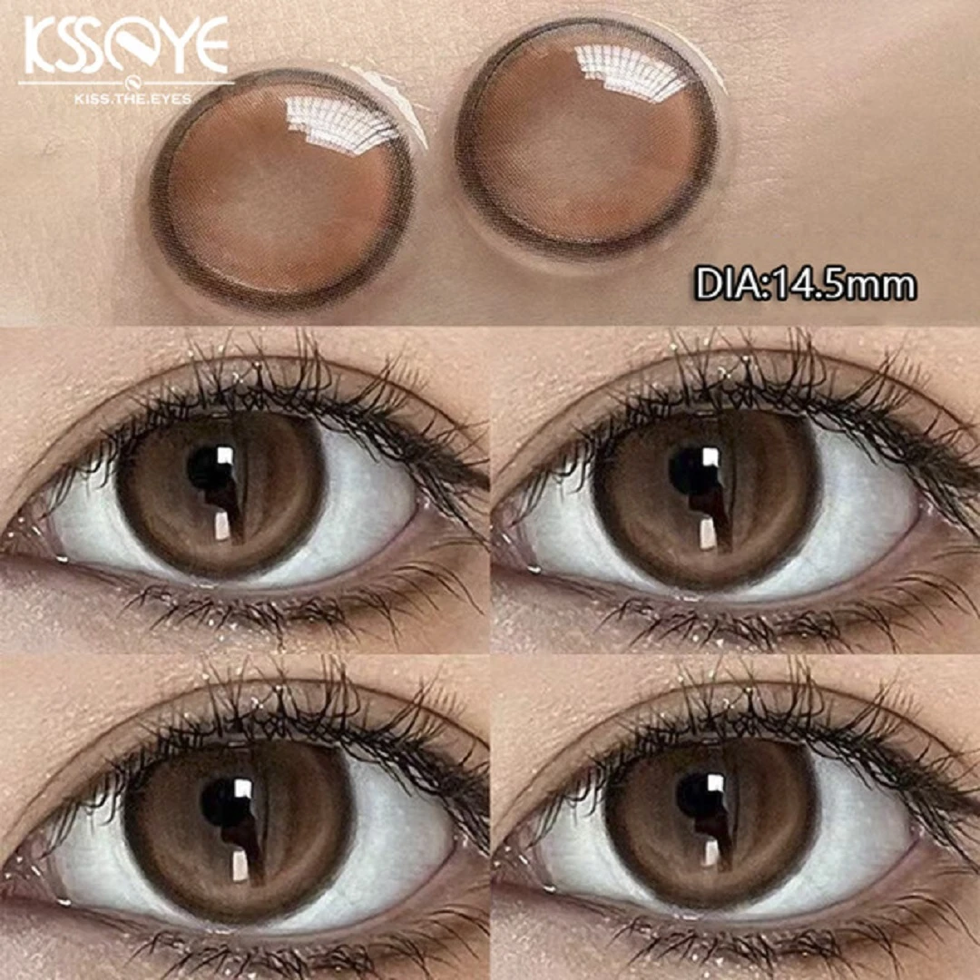 KSSEYE 2pcs Contact Lenses Color Contact Lenses with Diopter Natural ...