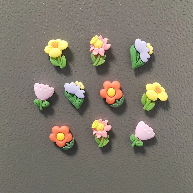 5 Pcs Small Size Cute Flower Fridge Magnet for Home Office Decoration ...