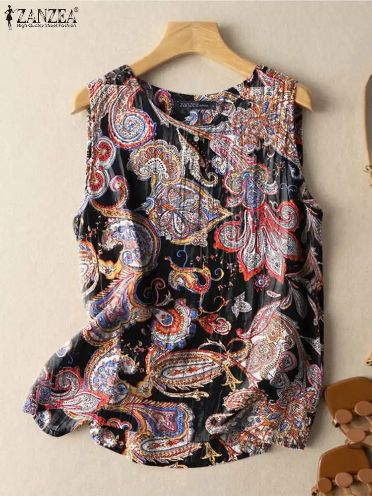 ZANZEA-Women-Paisley-Print-Tanks-Bohemian-Casual-Loose-Sleeveless-Tunic ...