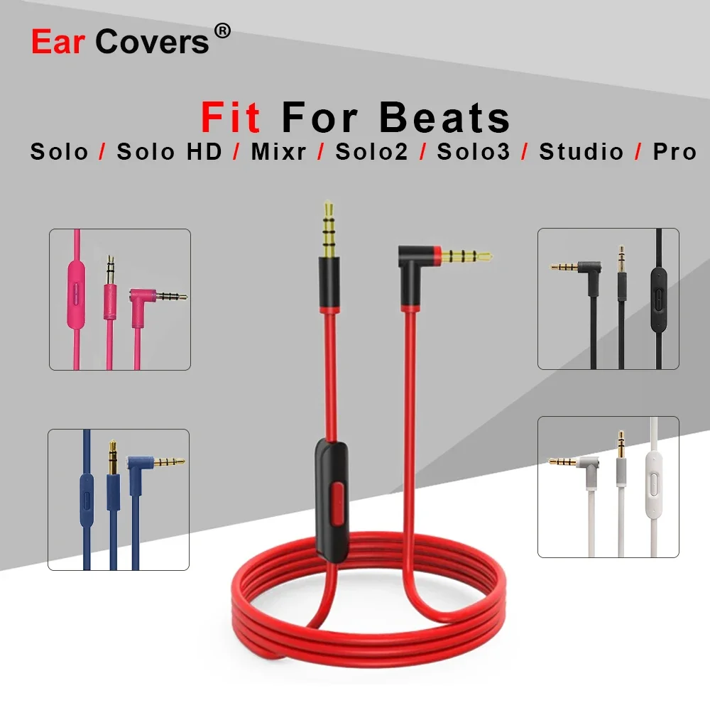 Cable-auxiliar-para-Beats-Solo-Solo-HD-Mixr-Solo2-Solo3-Studio-Pro ...