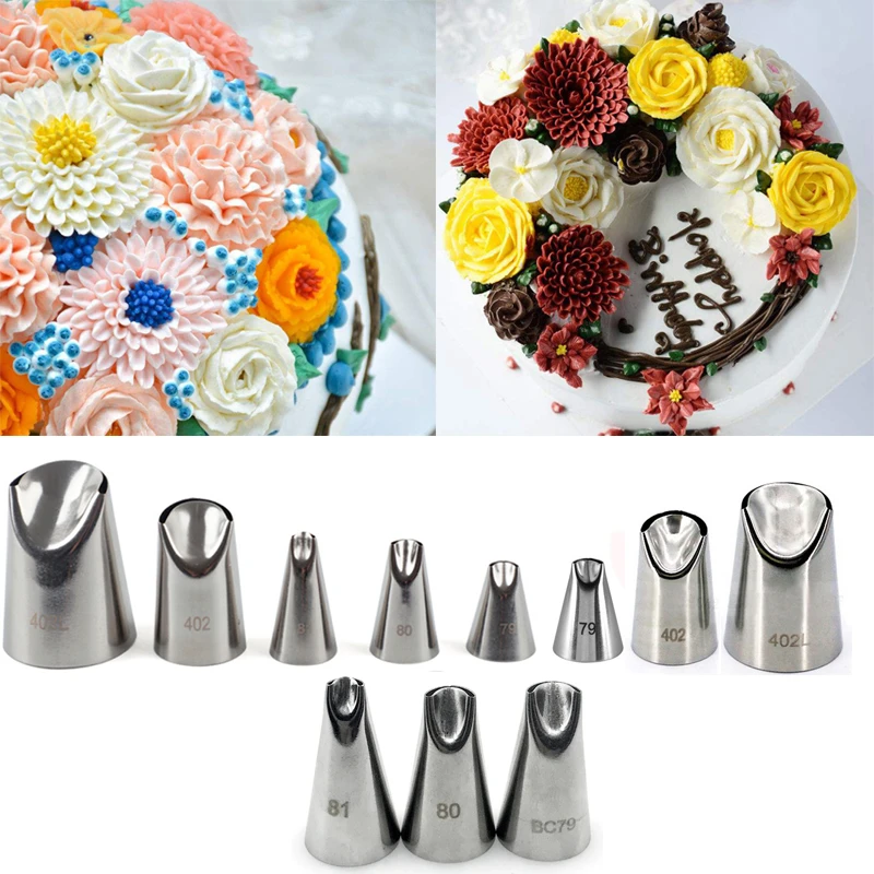 1/3/5/7Pcs Chrysanthemum Pastry Nozzles For Cake Decoraing Tools Tulip ...
