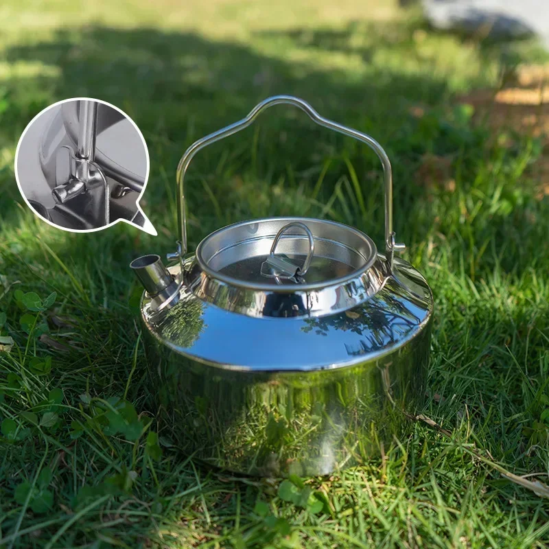 Portable-1-2L-Stainless-Steel-Backpacking-Camping-Kettle-for-Bushcraft ...