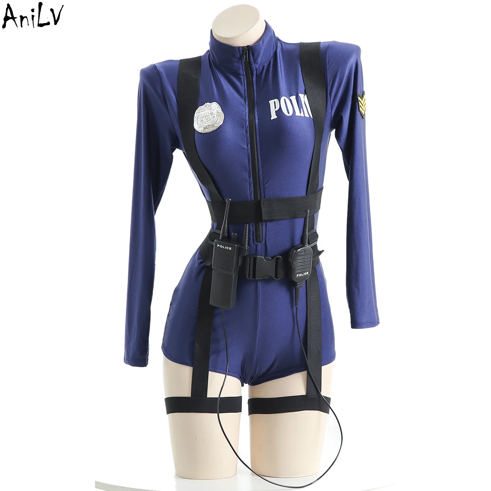 AniLV-Role-Play-Police-Women-Uniform-Outfits-Sexy-Lingerie-Tight ...
