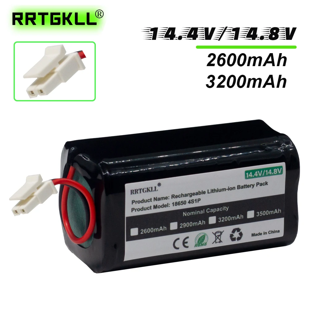 18650-2600mAh-3200mAh-Smart-Vacuum-Cleaner-Battery-4s1p-14-8V-Battery-for-Polaris-Imou-Bagotte ...