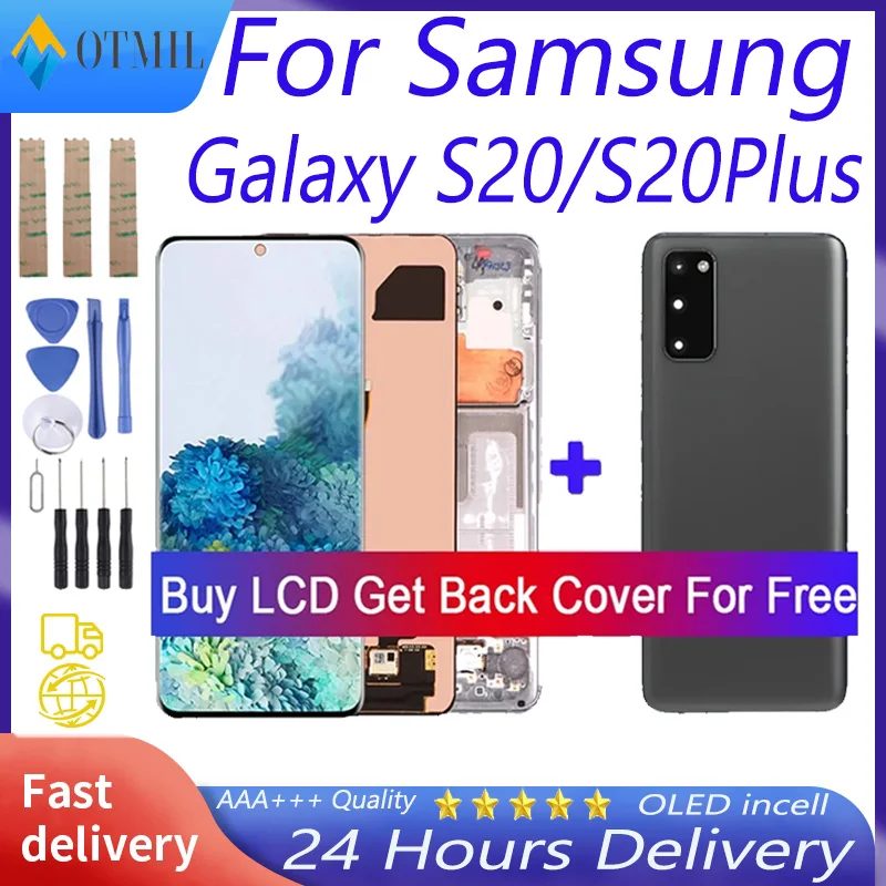Super-AMOLED-S20-Plus-LCD-For-SAMSUNG-Galaxy-G985F-Display-S20-LCD ...