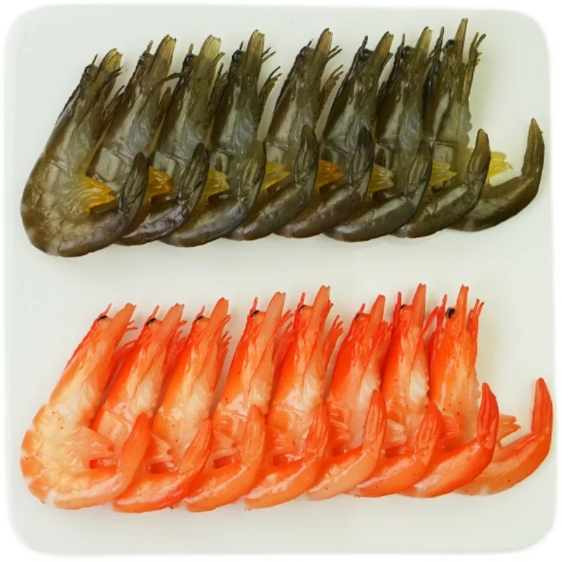 Shrimp Live HYROOY Artificial Shrimp Realistic Prawns Fake Shrimp Model ...