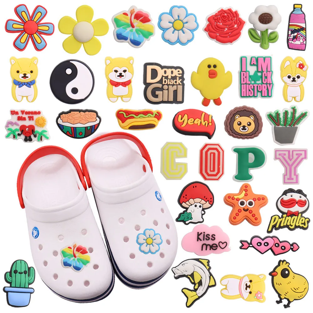 Decoration Shoes Animals | Pvc Shoes Accessories | Crocs Shoes Kiss ...