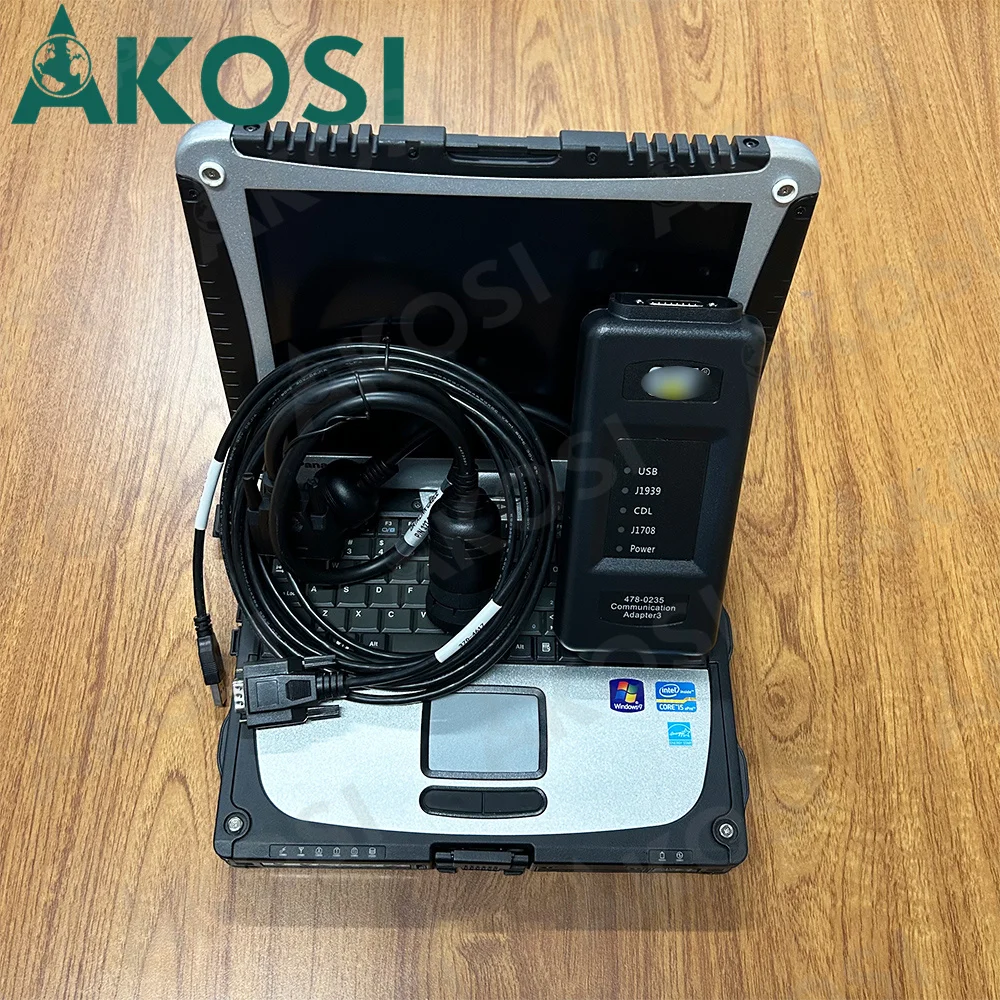 Heavy-Duty-Scanner-Truck-Diagnostic-tool-with-CF19-laptop-for-CAT-ET-4 ...