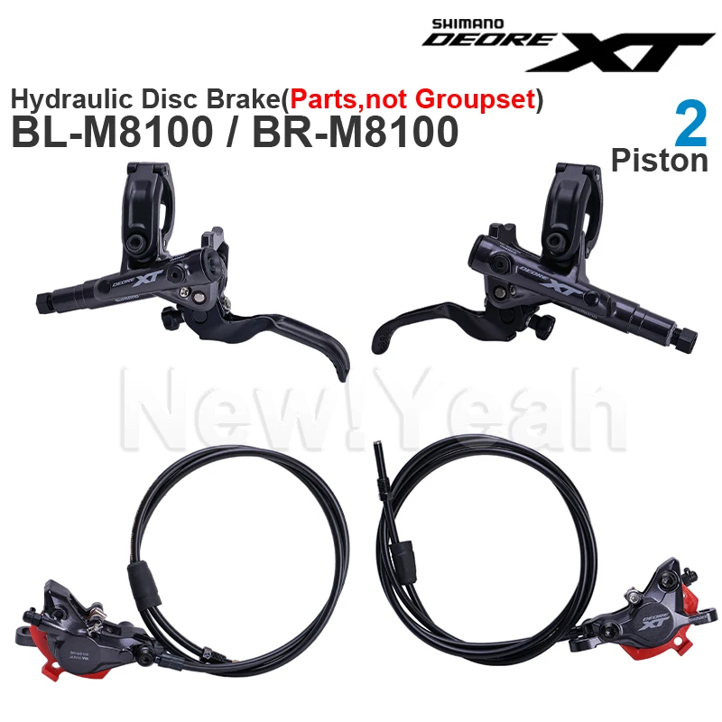SHIMANO-DEORE-XT-M8100-Hydraulic-Disc-Brake-2-Piston-BL-M8100-Brake ...