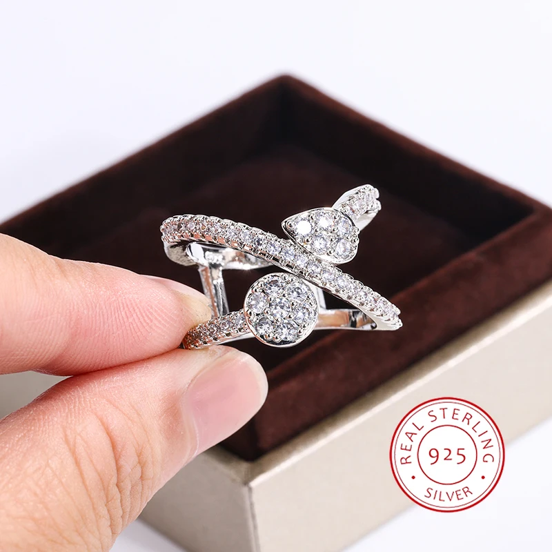 Exquisite-Zircon-925-Silver-Plated-Ring-Ring-for-Women-s-Multilayer-Water-Drop-Ring-Fashion ...