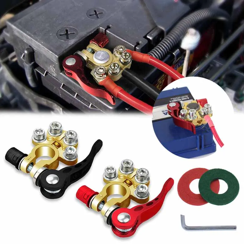 12V-24V-Car-Battery-Terminals-Quick-Disconnect-Auto-Cables-Connectors ...