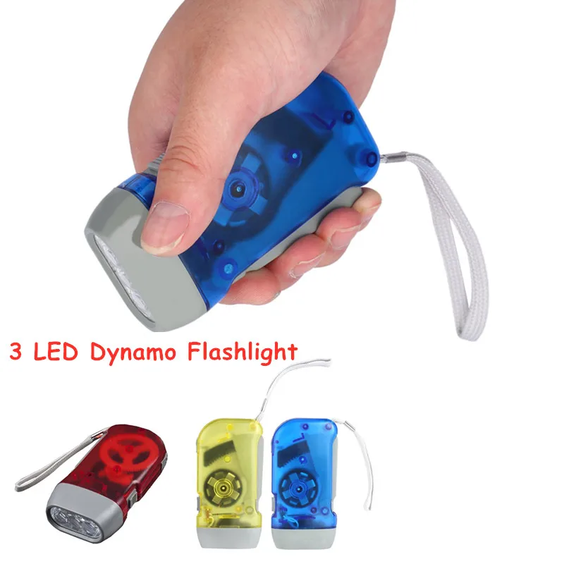 Hot-3-LED-Hand-Pressing-Dynamo-Crank-Power-Wind-Up-Flashlight-Torch ...