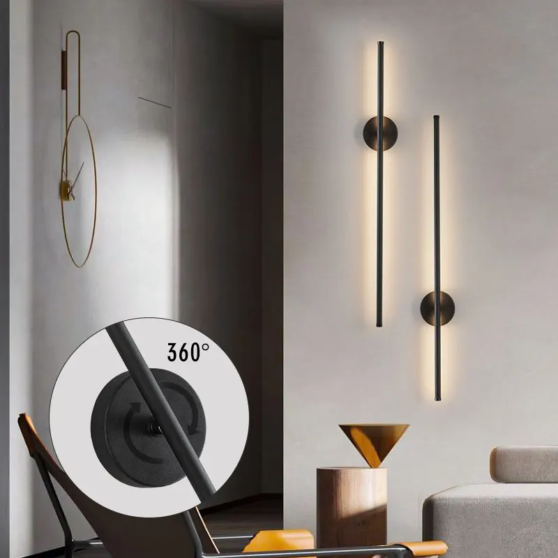 Nordic-Black-Indoor-LED-Wall-Lights-Wall-Lamps-for-Corridor-Dinning ...