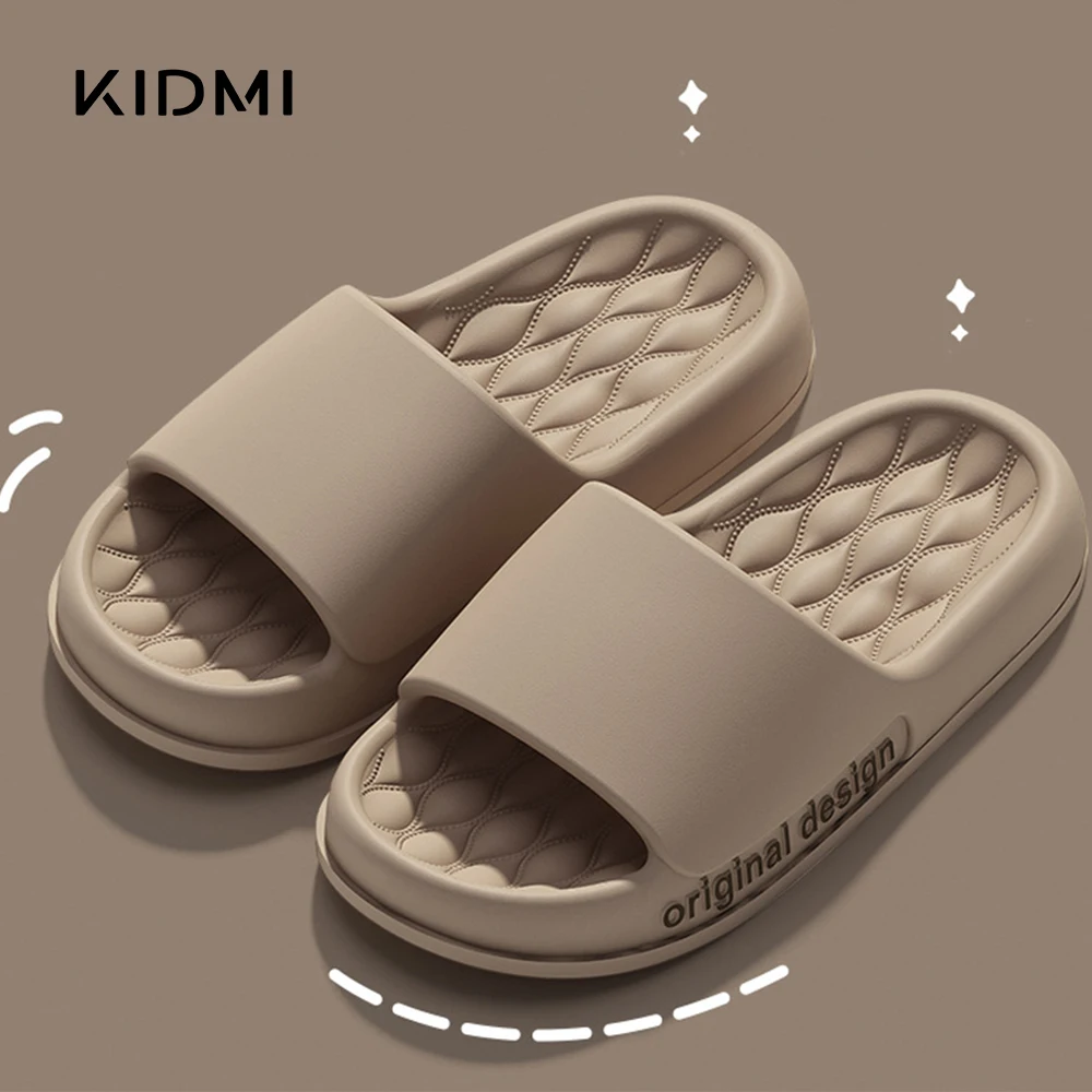 Kidmi-Women-Letter-Slippers-PVC-Beach-Slippers-Summer-Solid-Men ...