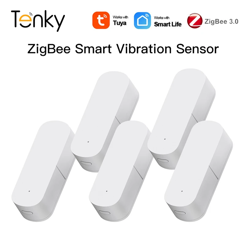 Tenky Tuya Zigbee Smart Vibration Sensor Smart Life APP Notification ...