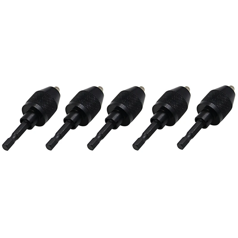 5Pcs-Keyless-Drill-Chuck-For-Impact-Driver-Chuck-Conversion-Adapter ...
