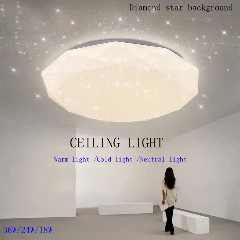 LED-Ceiling-Lamp-for-Dining-Room-36W-24W-Starry-Sky-LED-Ceiling ...