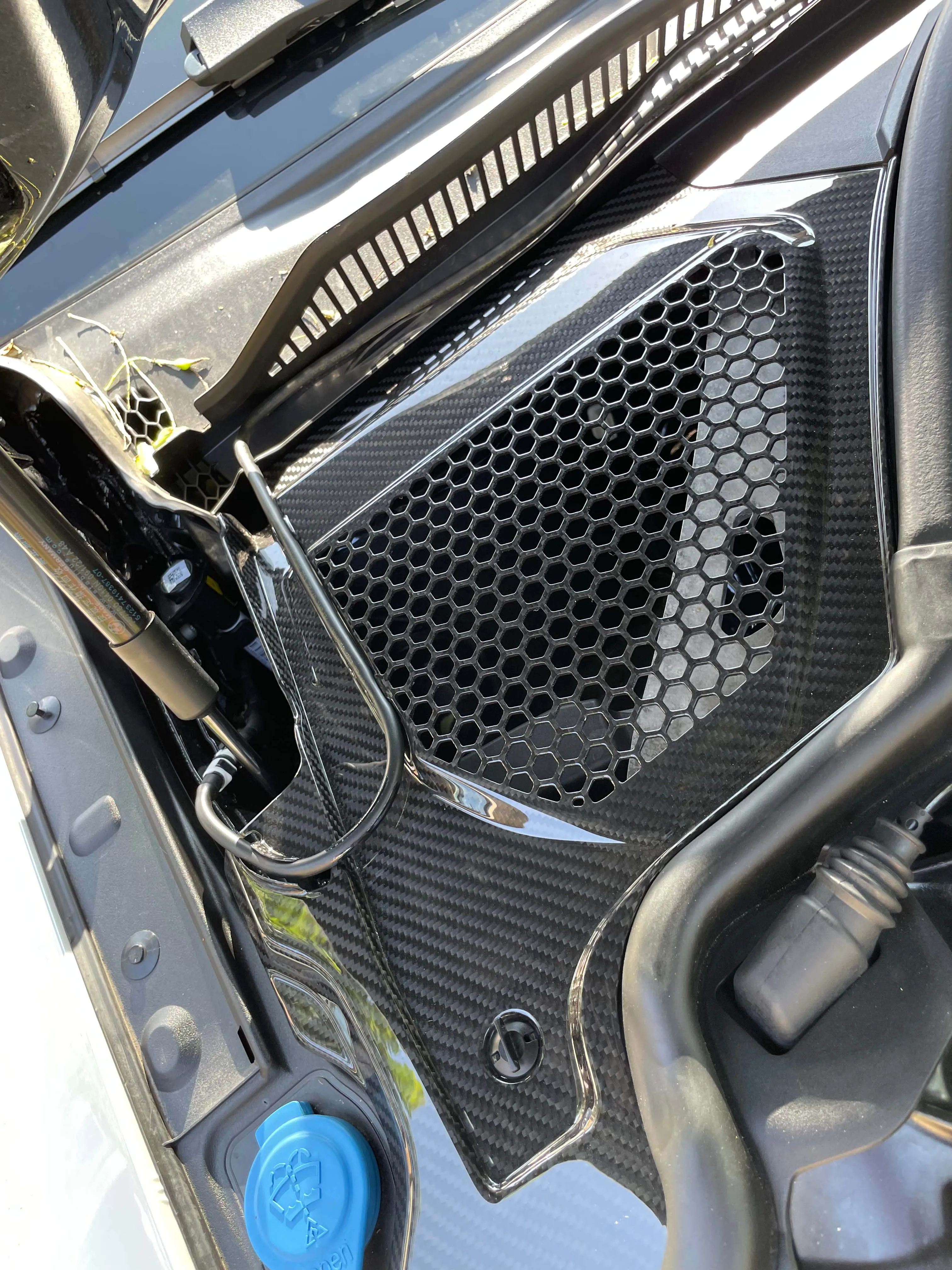 For BMW G80 G81 M3 G82 M4 Dry Carbon Fiber Engine Bay Cowls Grid Cover ...