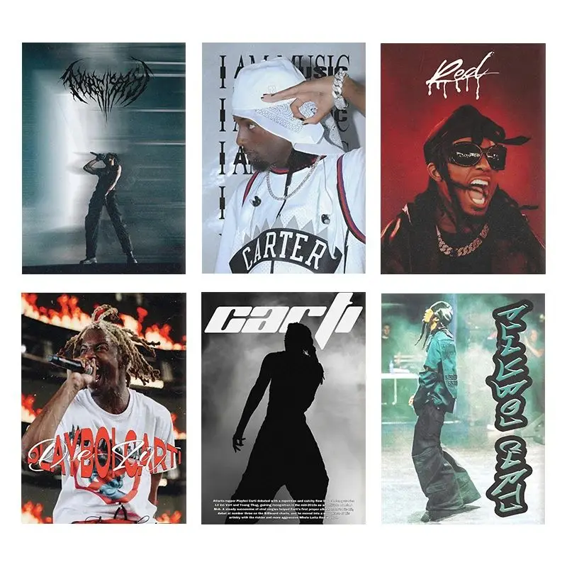 Rapper Playboi Carti Poster Album Cover Prints Canvas Painting Wall Art ...