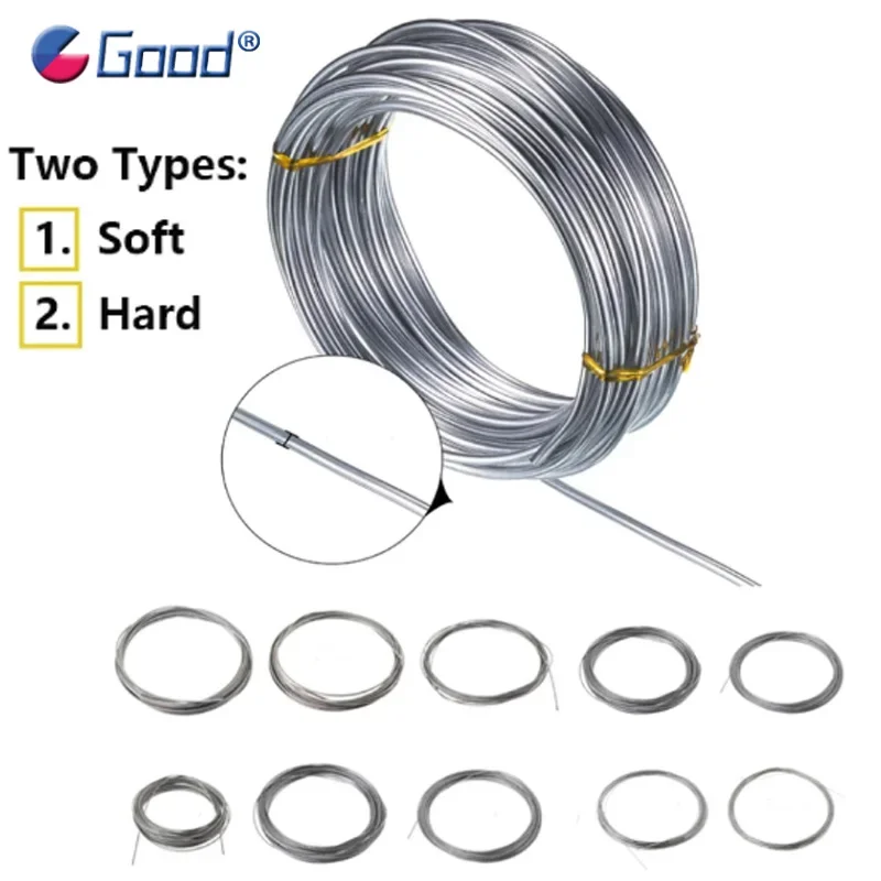 1Pc-1-2-5-10-30-Meters-304-Stainless-Single-Strand-Soft-hard-Steel-Wire ...