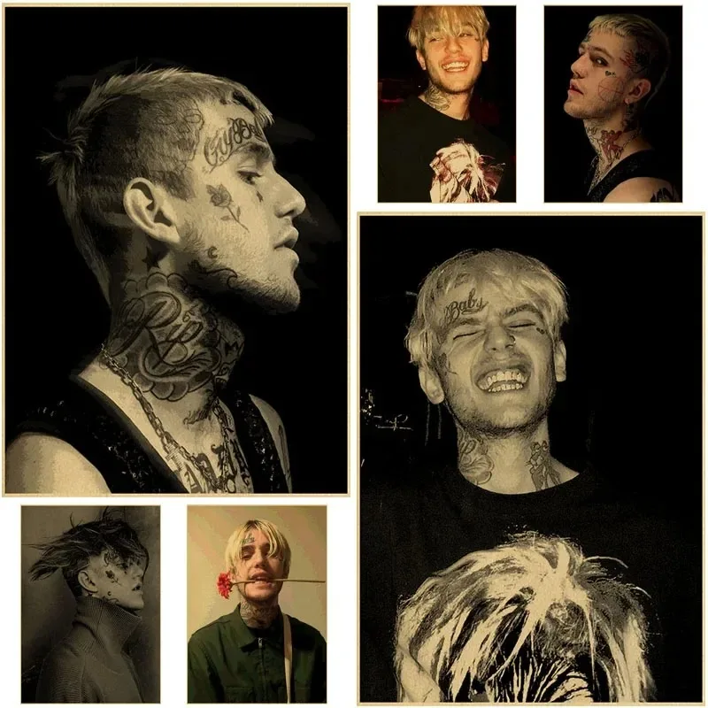 Scandinavian-Minimalist-Wall-Art-Hip-hop-Rapper-Lil-Peep-High ...