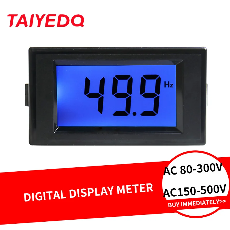 D69-60-Digital-Display-Meter-AC-110V-220V-380V-45-65Hz-Frequency-Meter ...