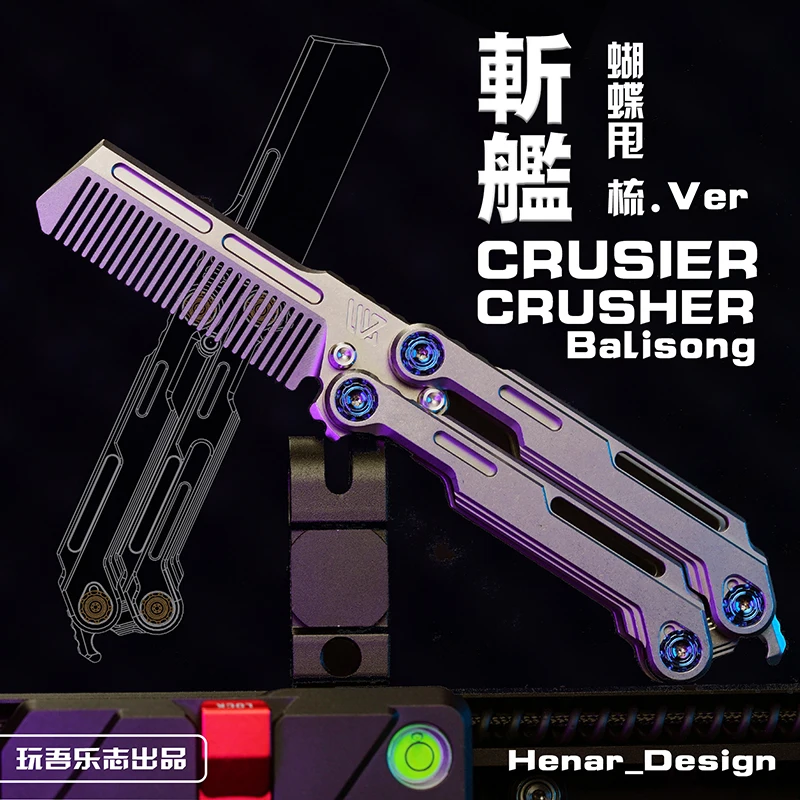 WANWU-EDC-Titanium-Alloy-Fidget-Comb-Utility-Knfe-Portable-EDC-Kinfe ...