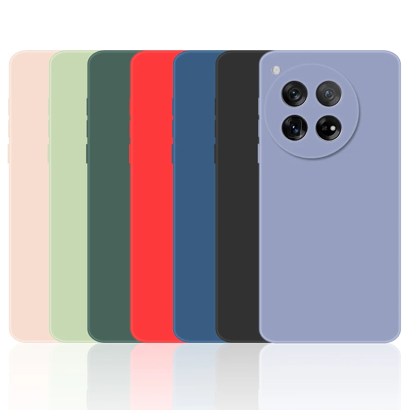 For Oneplus 12R Case OnePlus 12R Cover Soft Liquid Silicone Bumper ...