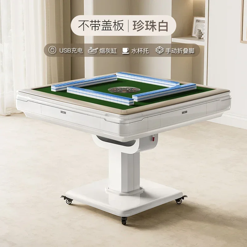 Pink-Bass-Mahjong-Machine-Automatic-Home-Use-Folding-Mahjong-Table ...