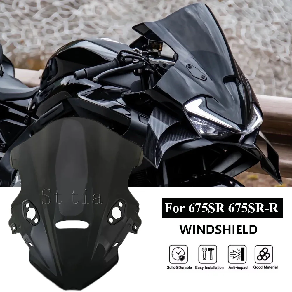 NEW Motorcycle Front Windshield Fit For CFMOTO 675SR 675SR-R 675SR R ...