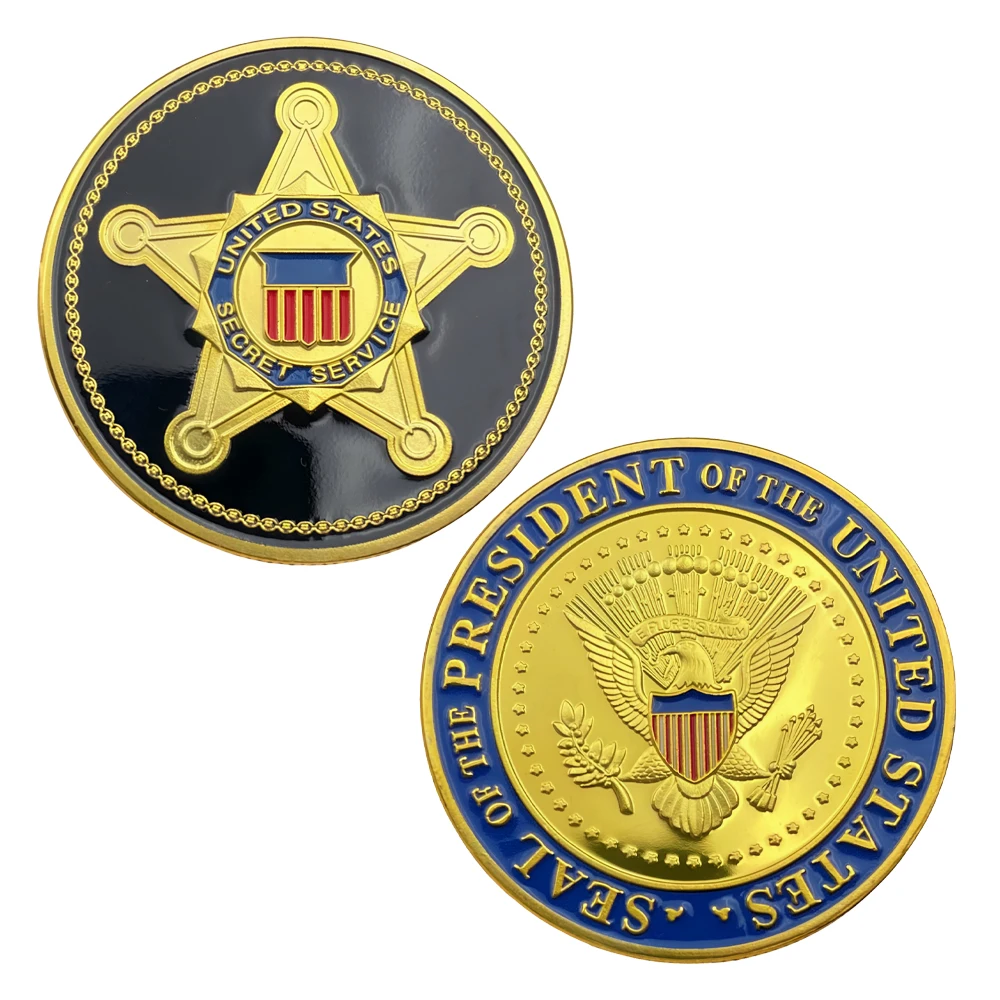 USA Presidential & USSS Commemorative Gold Coin Collectible US ...
