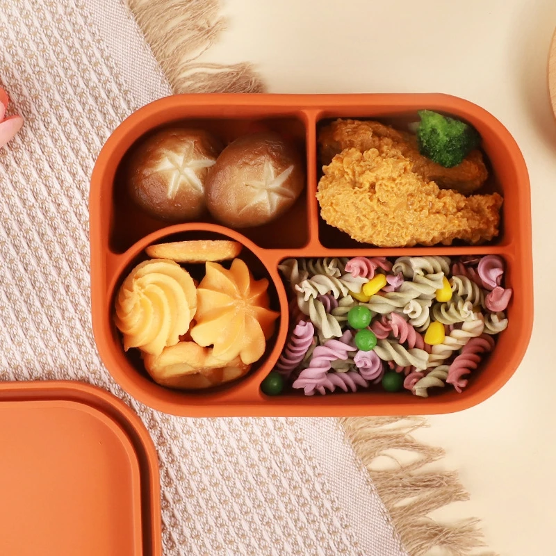 Lunch-Box-Go-to-School-and-Work-to-Carry-Lunch-Food-Silicone-Bento-Box ...