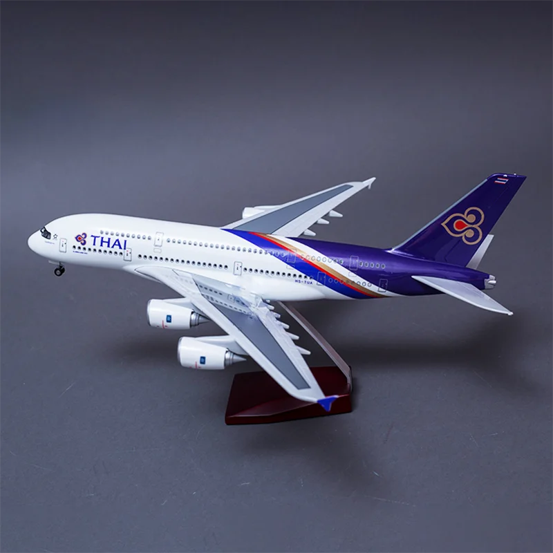 1:130 Scale Airbus A380 Thai Airlines Large Simulation Alloy Die ...
