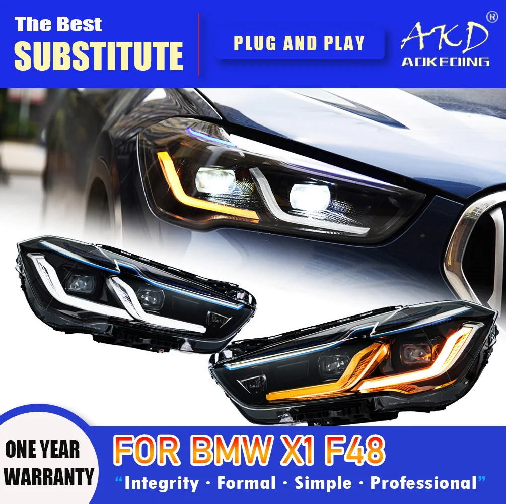 AKD-Head-Lamp-for-BMW-X1-F48-LED-Headlight-2016-2019-Headlights-X1-F48 ...