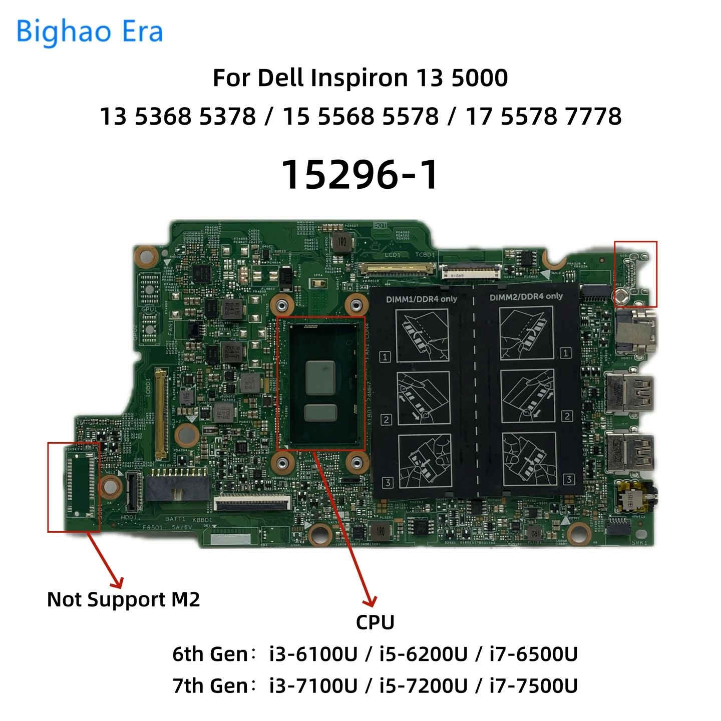15296-1-For-Dell-Inspiron-13-5378-5368-15-5578-5568-7778-Laptop ...