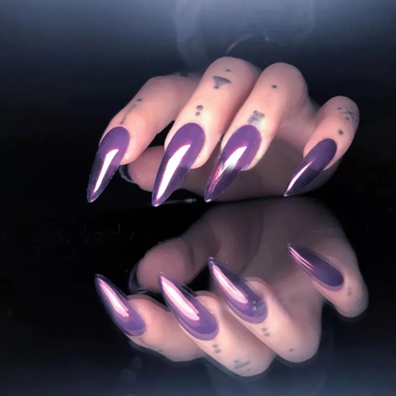Tumblr Nails Pointy Cross