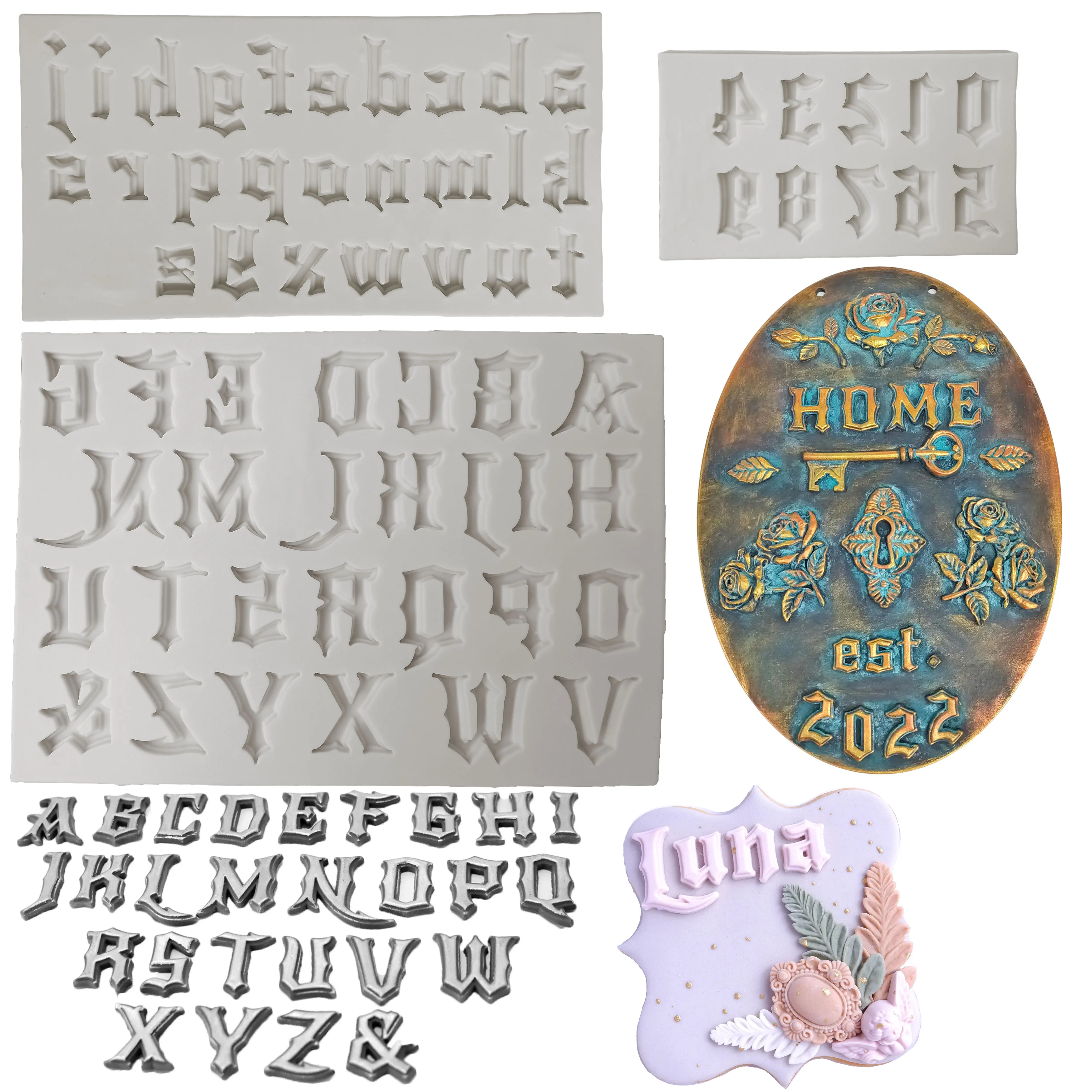 Gothic Font Alphabet