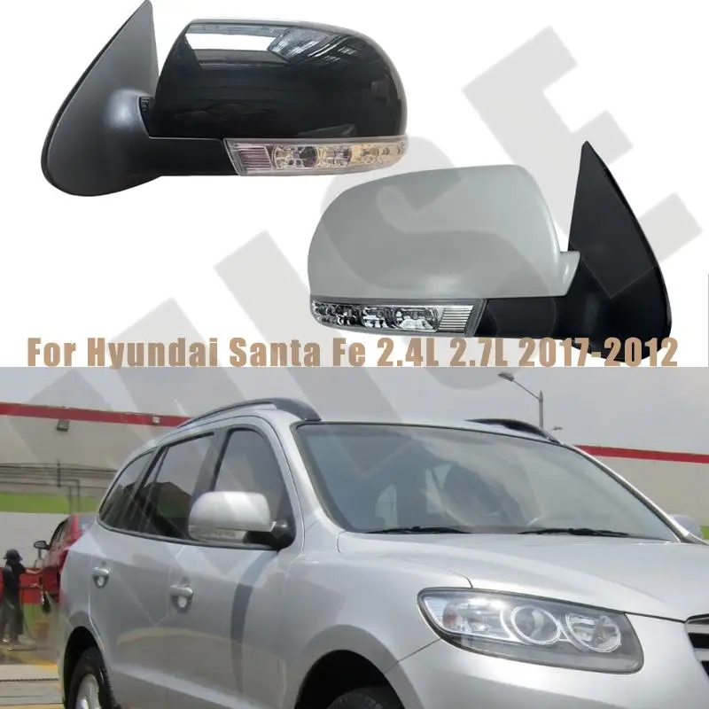 For-Left-Right-Car-Folding-Side-Rearview-Mirror-For-Hyundai-Santa-Fe-2 ...