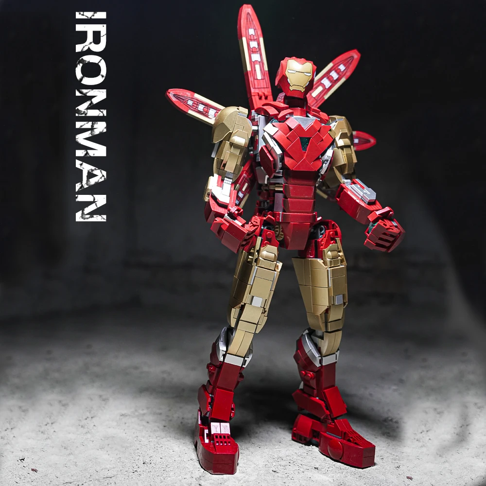 Disney-Marvel-Superhero-1399-pcs-Iron-Man-MK85-Mecha-Tony-Stark ...