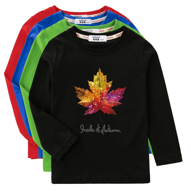 Autumn-Maple-Leaf-T-Shirts-Kids-Long-Sleeve-Shirts-Boys-Fashion-Print ...