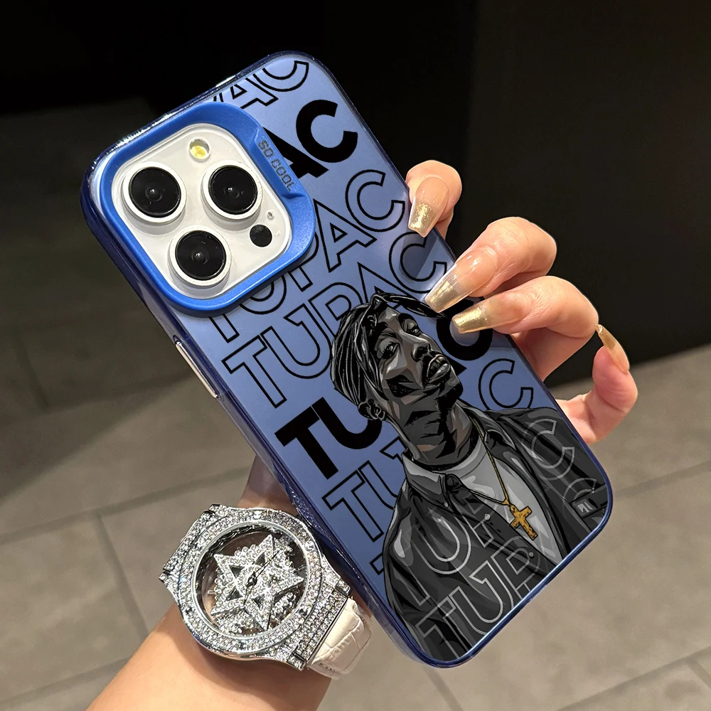 Rapper 2pac Singer Tupac Phone Case for Apple iPhone 16 15 14 Plus 13 ...