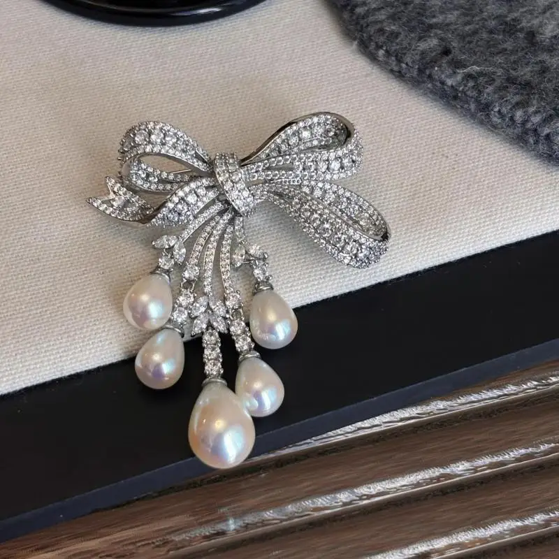 Broche de borla con lazo de industria pesada, temperamento exquisito de ...