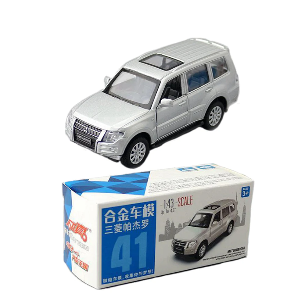 Caipo 1:43 Scale Pull-Back Car PAJERO Diecast Model For Collection ...