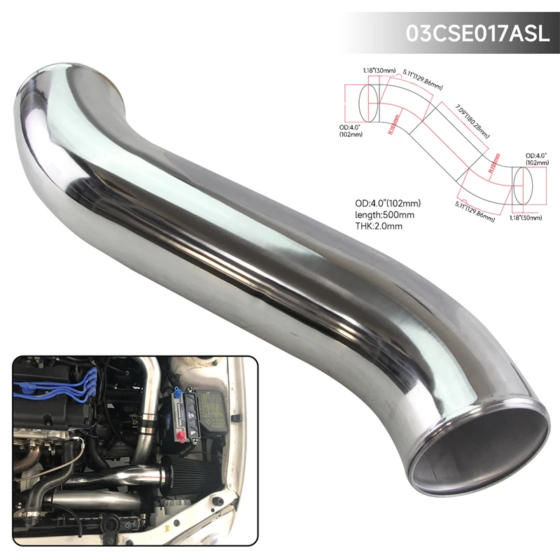 89-102mm-3-5-4-0-inch-Z-S-Shape-Aluminum-Intercooler-Intake-Pipe-Piping ...