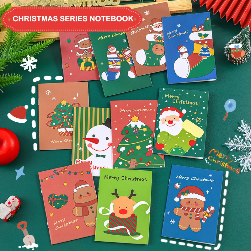 Christmas-Notebooks-Pocket-Notepads-Cute-Cartoon-Christmas-Santa-Claus ...