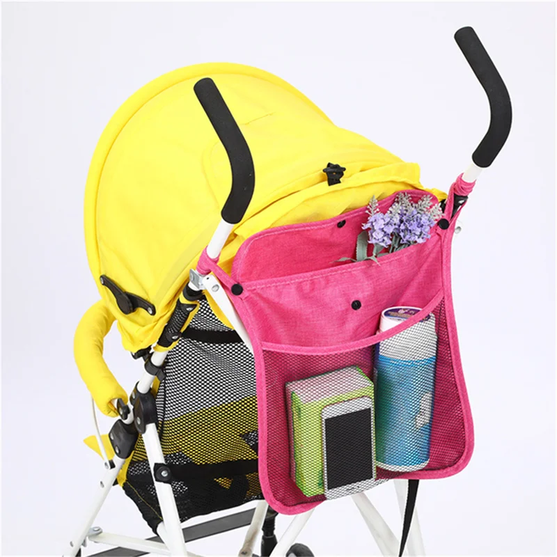 Baby-Stroller-Organizer-Mummy-Diaper-Bag-Carriage-Solid-Color-Cup ...