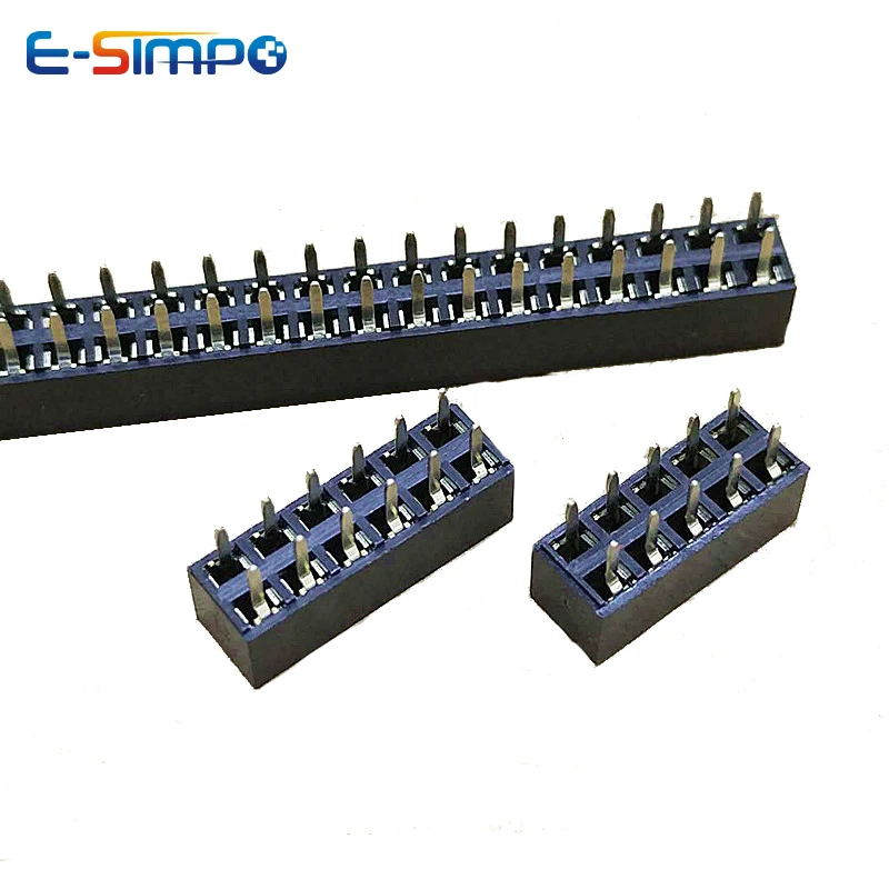 10pcs 2.54mm Ph5.0 Short Profile Double Row Straight 2x3P/5P/6P/10P/12P/20P/40P Rohs Gold Pcb ...
