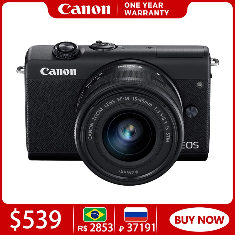 Canon M200 Cameras Canon EOS M200 APS C Mirrorless Digital Camera ...